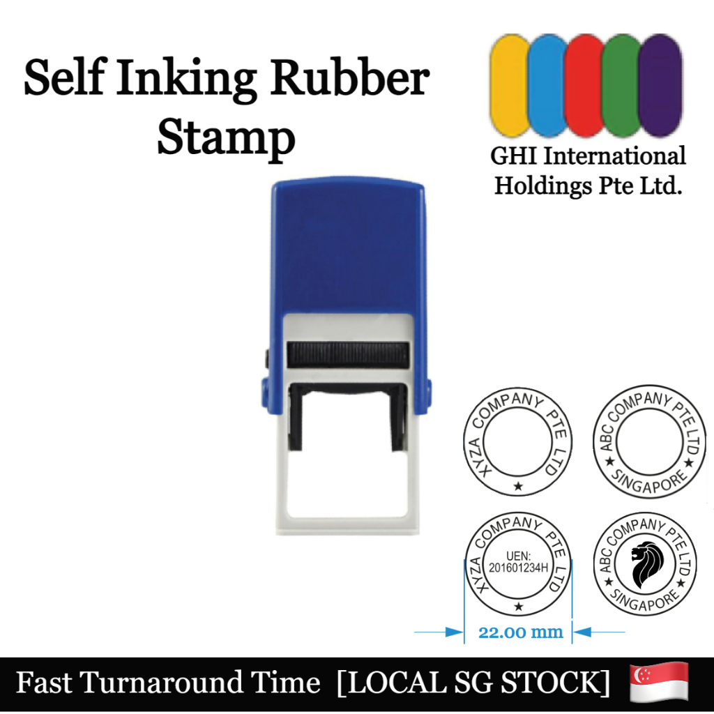 [FAST STOCK] Company Rubber Stamp | Customizable Corporate Bank Account ...