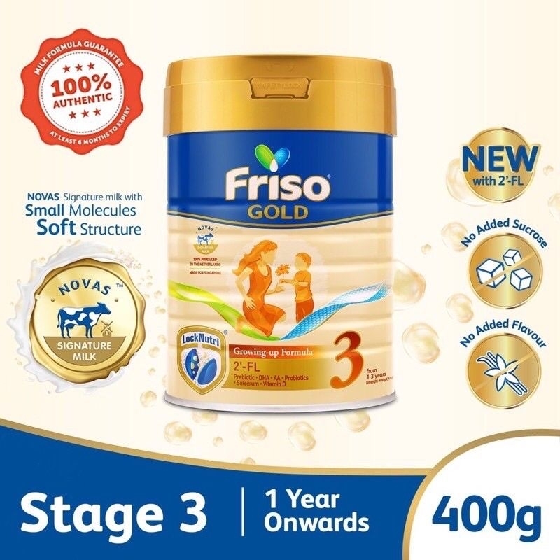 FRISO Gold 3 STAGE 3 Growing Up Milk [400 Gr] NATURAL | Shopee Singapore