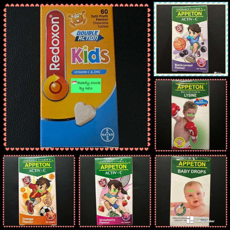 (🇸🇬🚚💨Restock) Appeton Redoxon tutti frutti infant kids children double ...