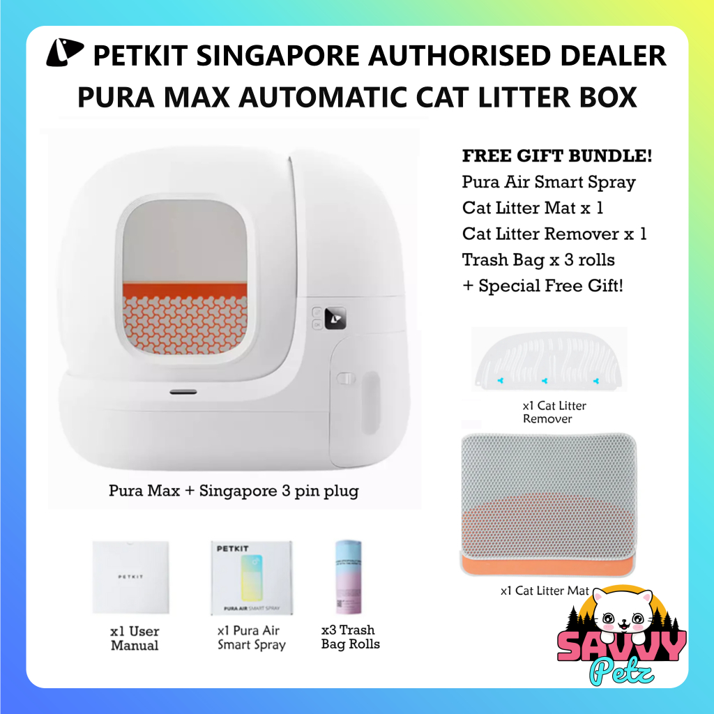 *SALE & MEGA FREE GIFT BUNDLE!* PETKIT Pura Max Automatic Cat Litter ...
