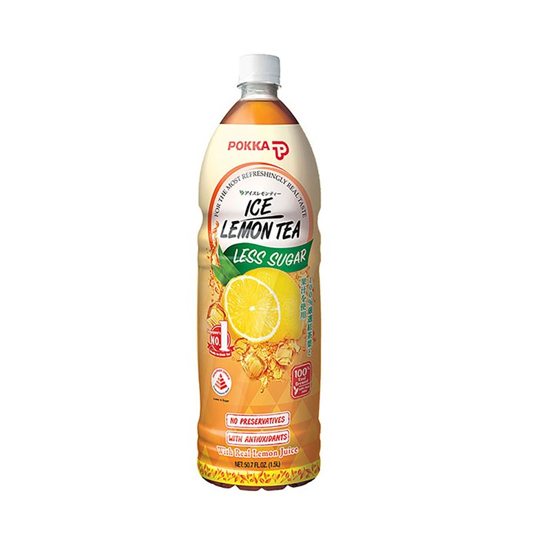 Pokka Ice Lemon Tea Less Sugar 1.5L | Shopee Singapore