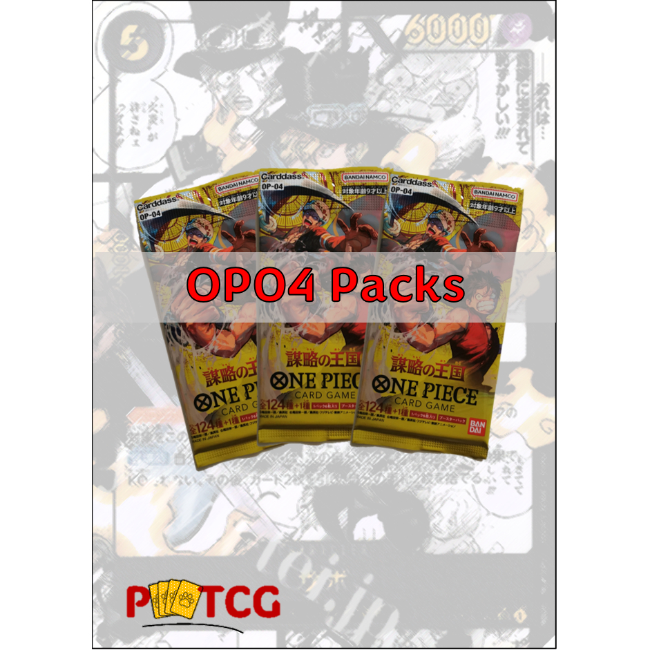 OP04 Pack/ One Piece [OP-04]: Kingdom of Intrigue Pack | Shopee Singapore