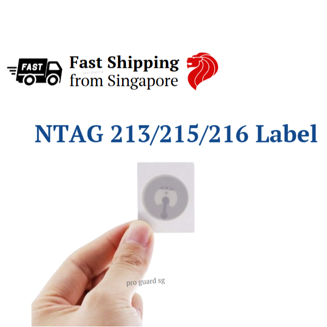 [SG] 5/10pcs NTAG 213 215 216 Sticker Labels NFC RFID Tags Reader Tags ...