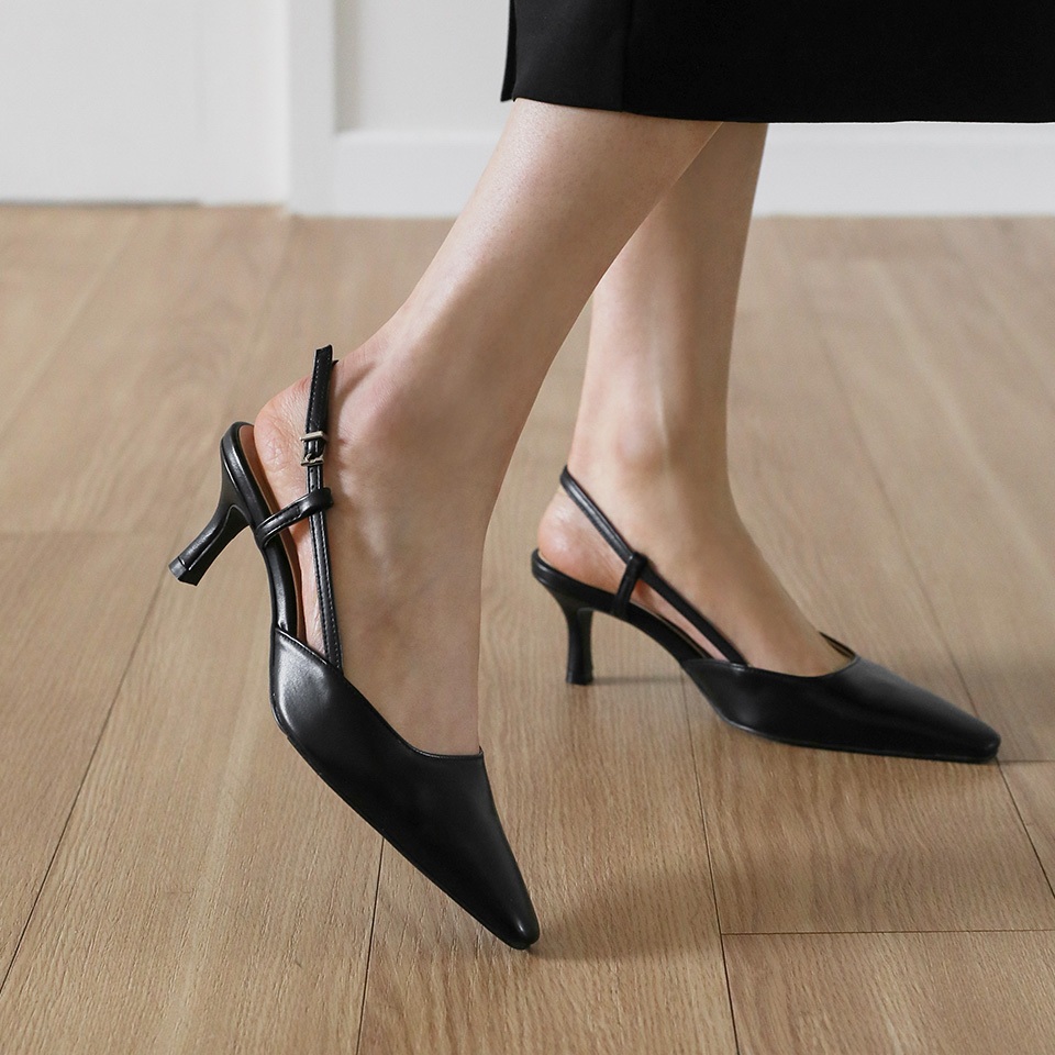 [SAPPUN] Diana Square Slingback Heels (6cm) | Shopee Singapore