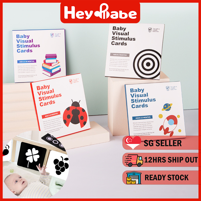 Newborn Baby Visual Stimulation Flash Cards, Double Sided 0-36m early ...