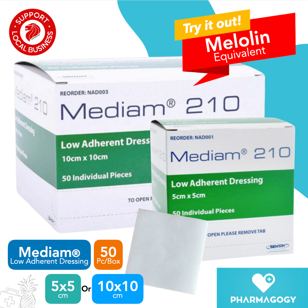 [Sentry Medical] Mediam Sterile Low Adherent Dressing 5 x 5cm or 10 x ...