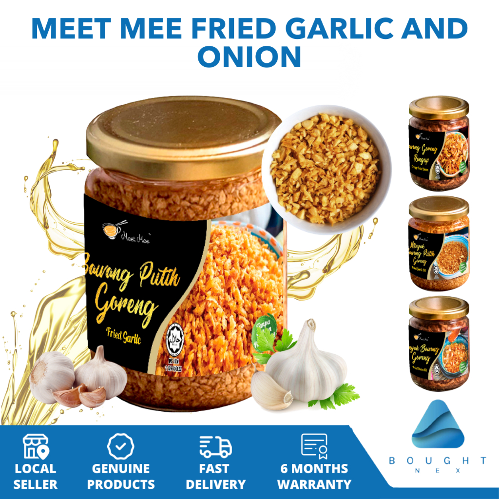 MEET MEE Fried Garlic & Onion Oil - Crispy, Flavorful, Seasoning ...