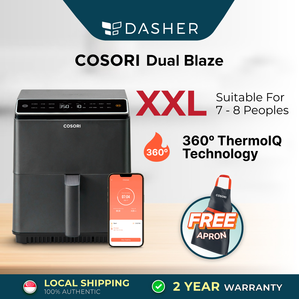 COSORI Dual Blaze™ 6.4L Smart Air Fryer 12-in-1 One-touch Presets and ...