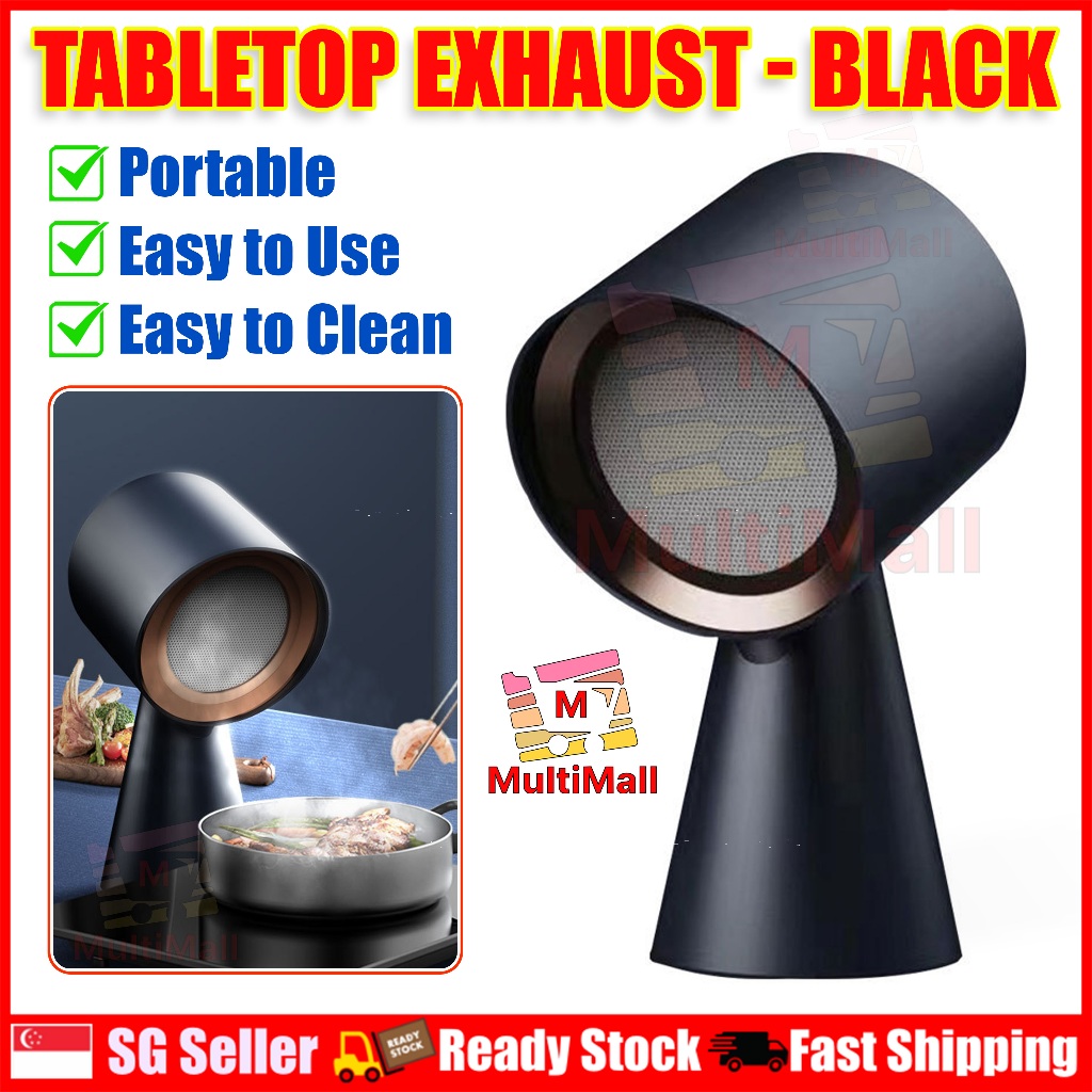 Range Hood Portable Desktop Exhaust Smoke Suction Cooker Hood Fan BBQ ...