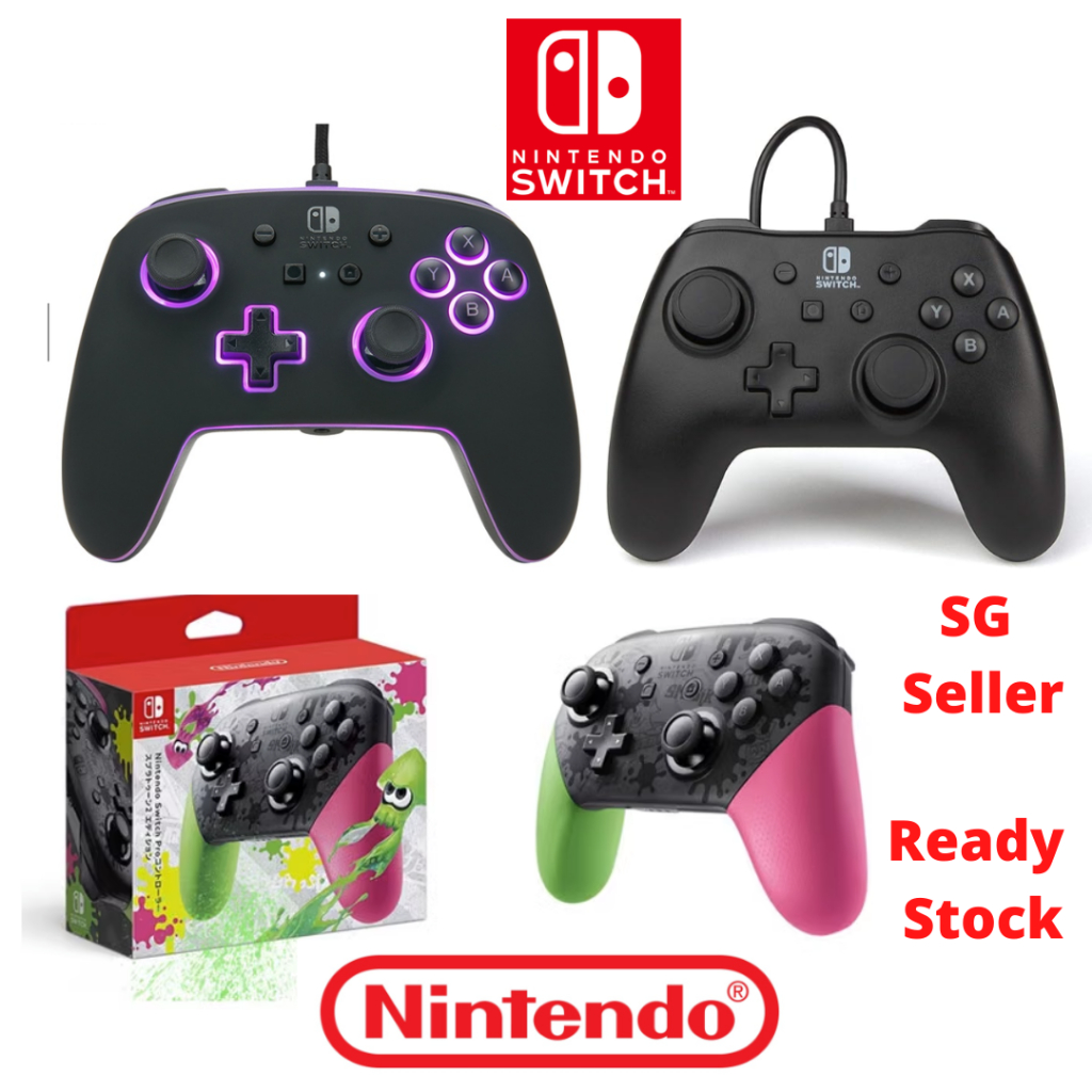 Nintendo Switch Wireless/Wired Pro Controller (100% Authentic License ...