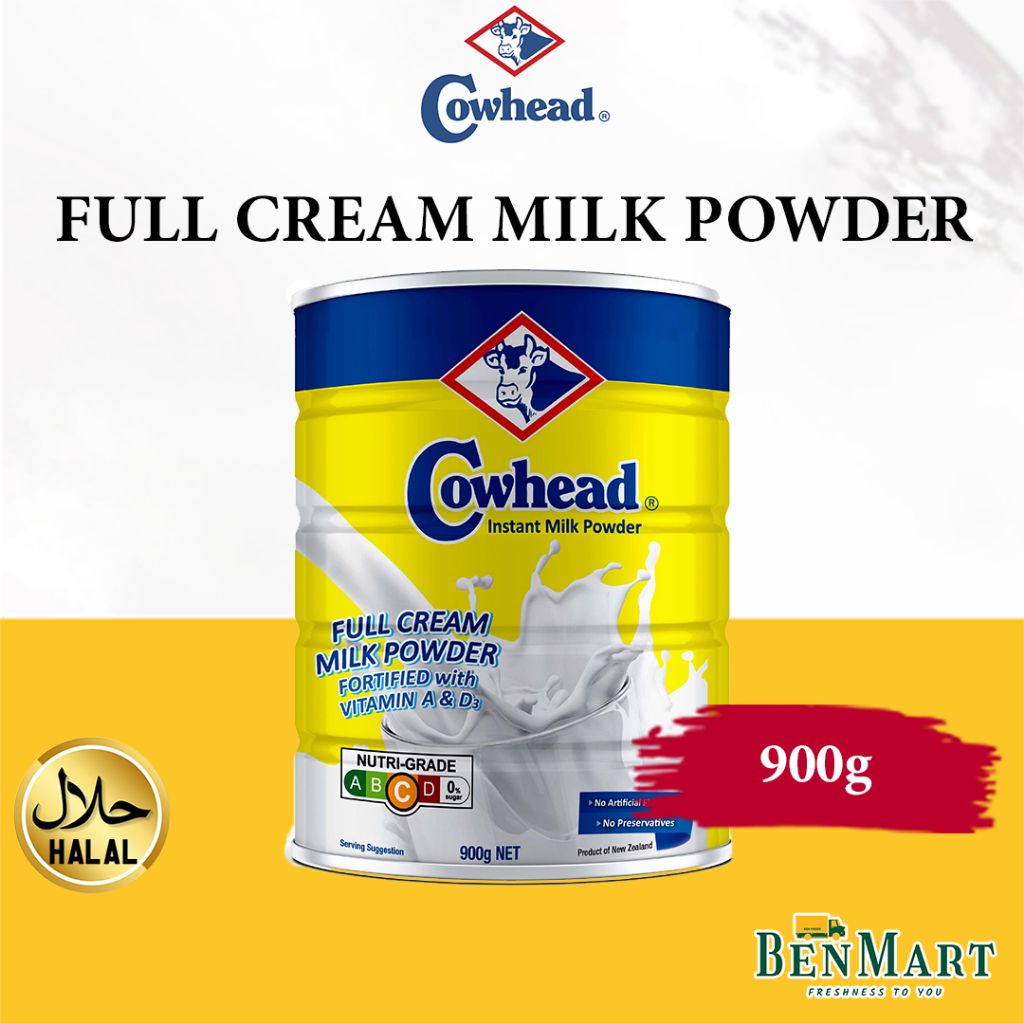 [BenMart Dry] Cowhead Full Cream Milk Powder 900g - Halal - New Zealand ...
