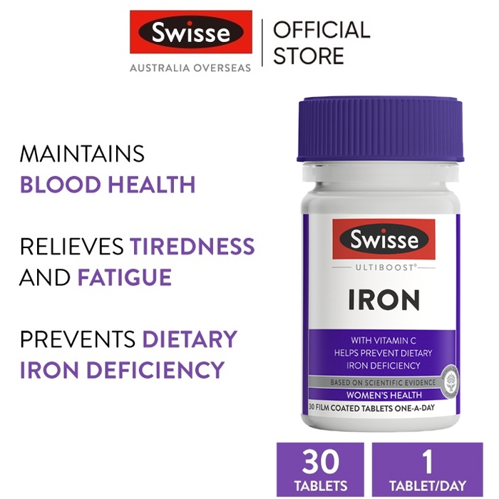 Swisse Ultiboost Iron 30 Tablets (EXP:09 2027) | Shopee Singapore