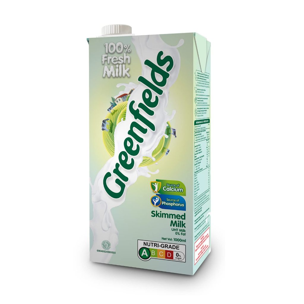 Greenfields UHT Skim Milk 1L | Shopee Singapore