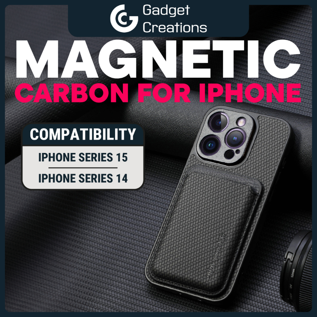 iPhone Magsafe Compatible Case with Card Wallet for 16 Pro Max / 15 Pro ...