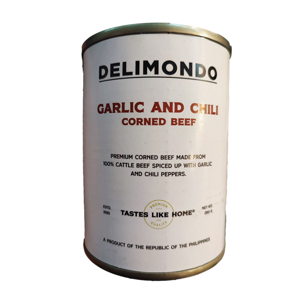 Delimondo Garlic and Chili Corned Beef 175 gsm - Filipino Favorite ...