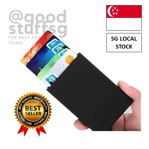 [SG FREE 🚚] New Rfid Aluminum Card Case Automatic Pop Up Business Card ...