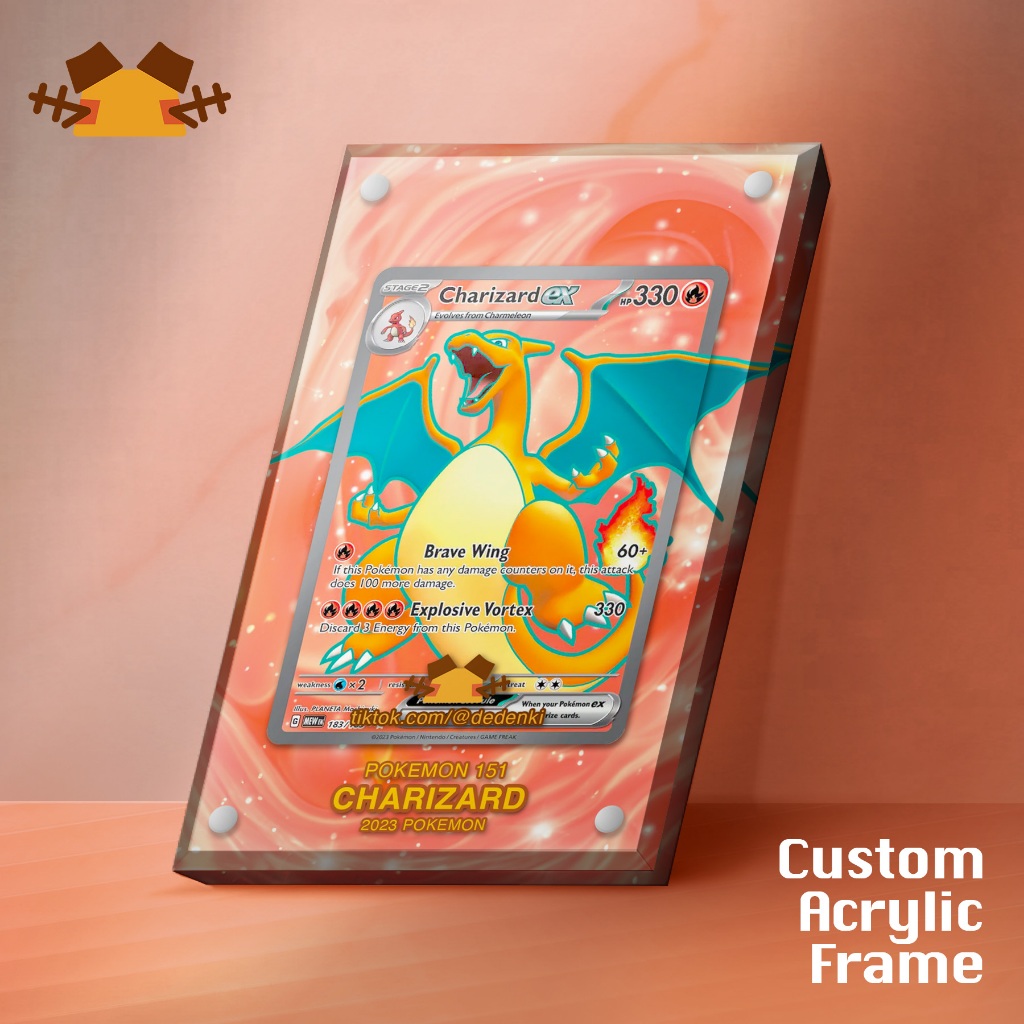 Charizard 151 Custom Card Frame | Shopee Singapore