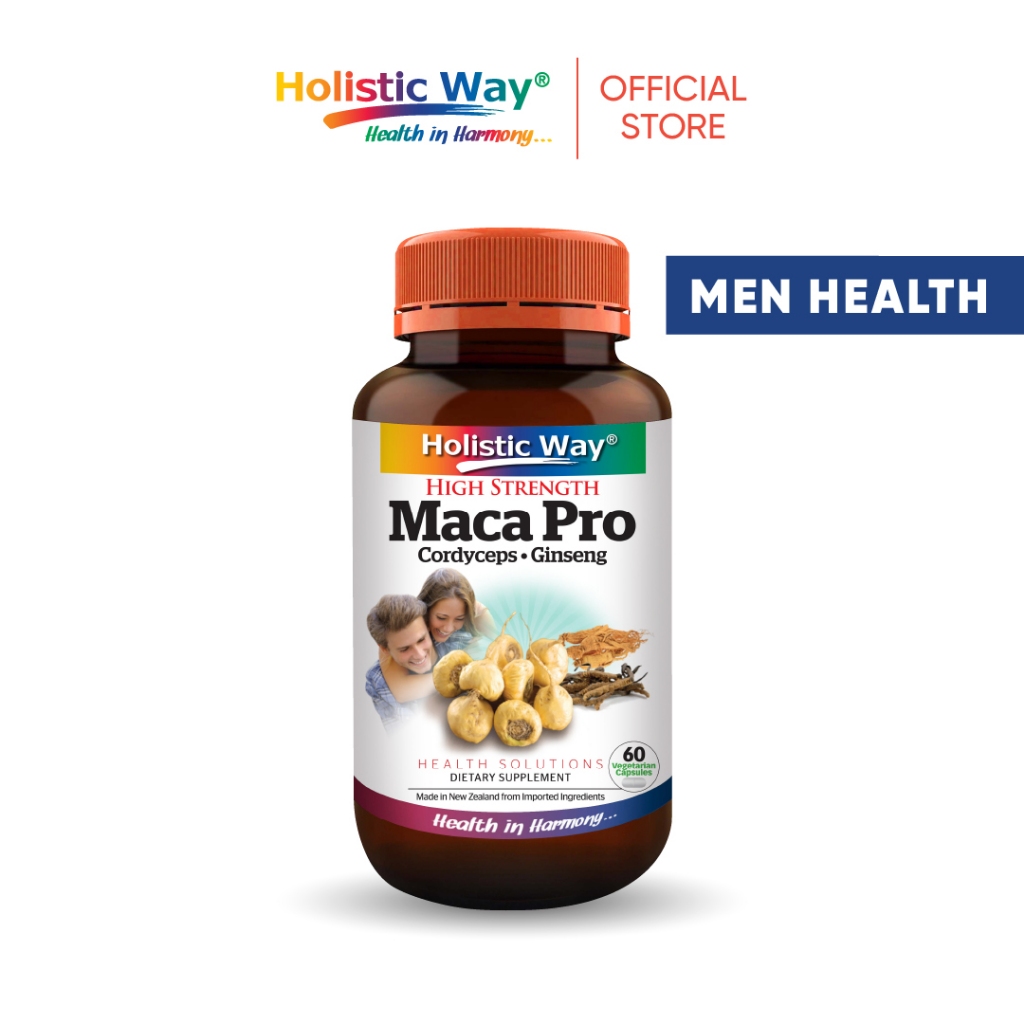 Holistic Way High Strength Maca Pro - Vegan (60 Vegetarian Capsules ...
