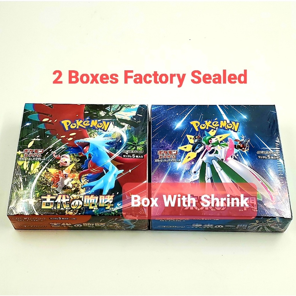 Pokemon Card Ancient Roar & Future Flash Booster Box sv4K sv4M Sealed ...