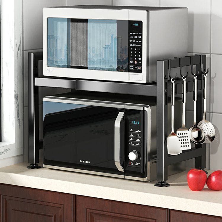 Adjustable Microwave Rack Oven Racks Kitchen Rack Adjustable Length and ...
