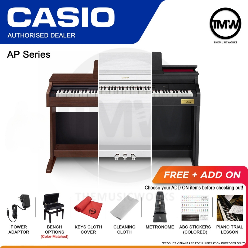 Casio AP-710 AP-470 AP-270 Digital Piano 88-key Hammer Action AP710 ...