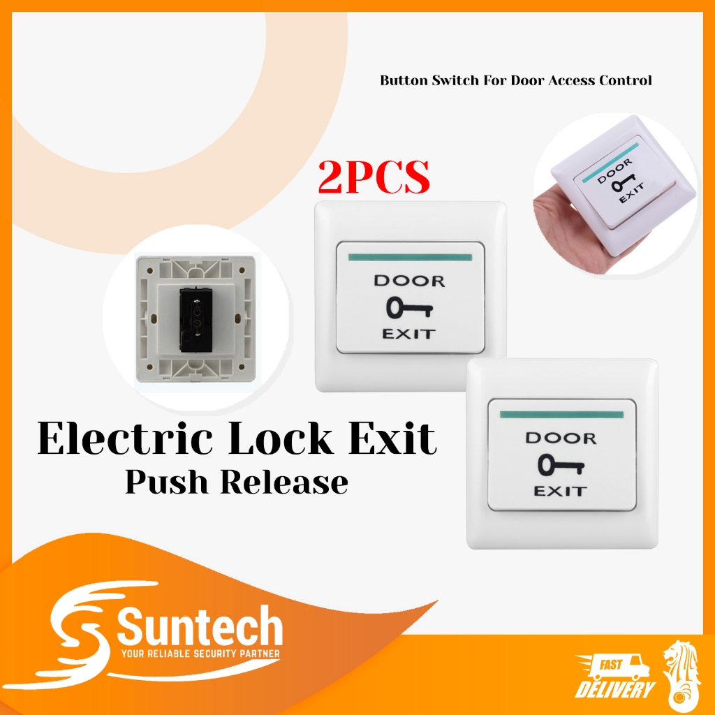 Electric Lock Exit Push Release Button Switch For Door Access Control ...