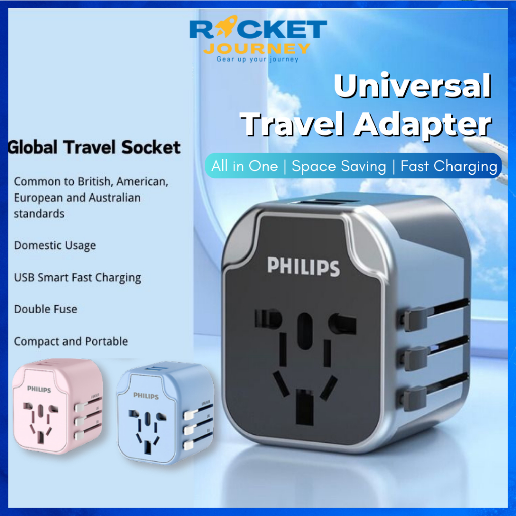 Universal Travel Adapter All in One International Worldwide Wall Power ...
