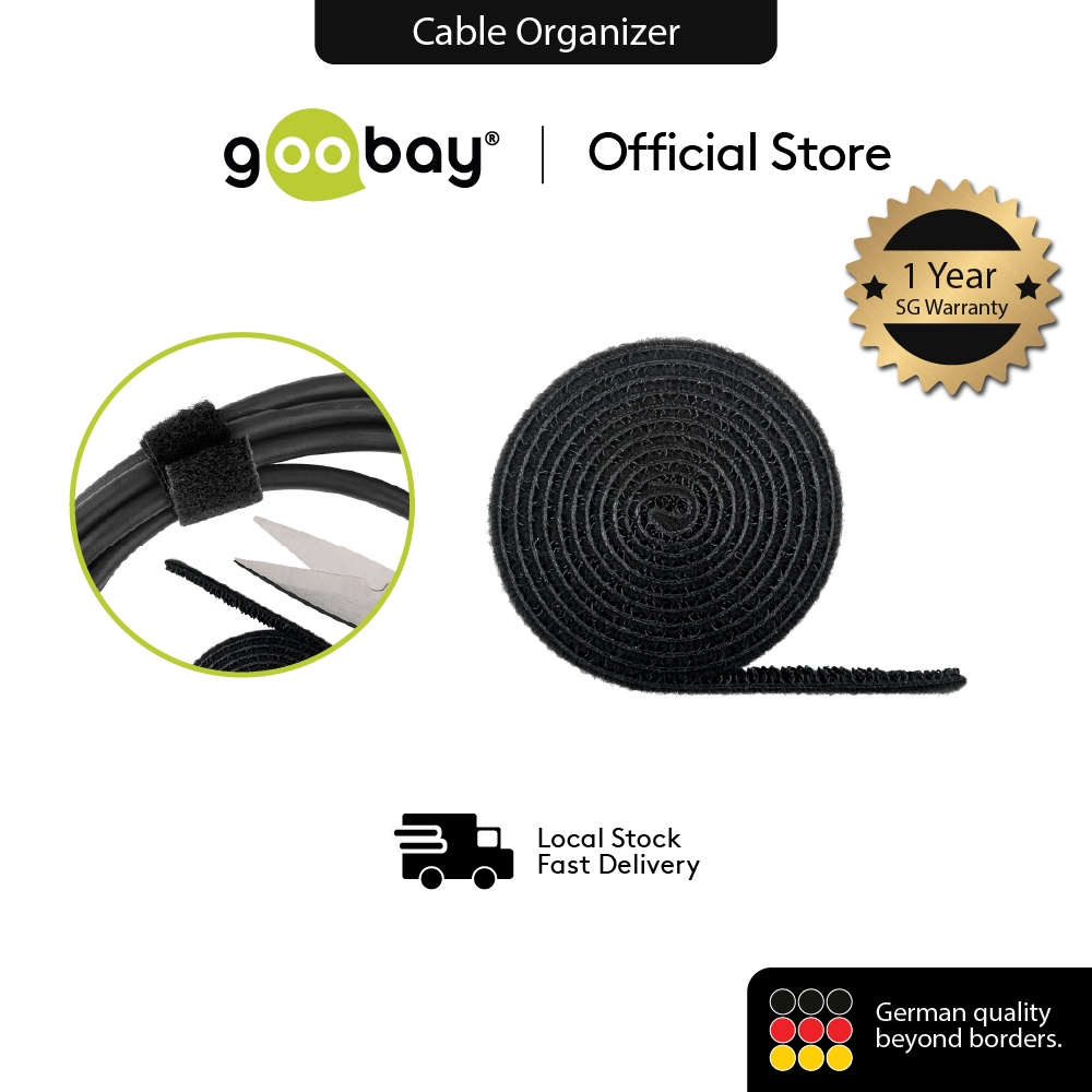 Goobay Cable Management Hook & Loop (Shortenable) | Shopee Singapore