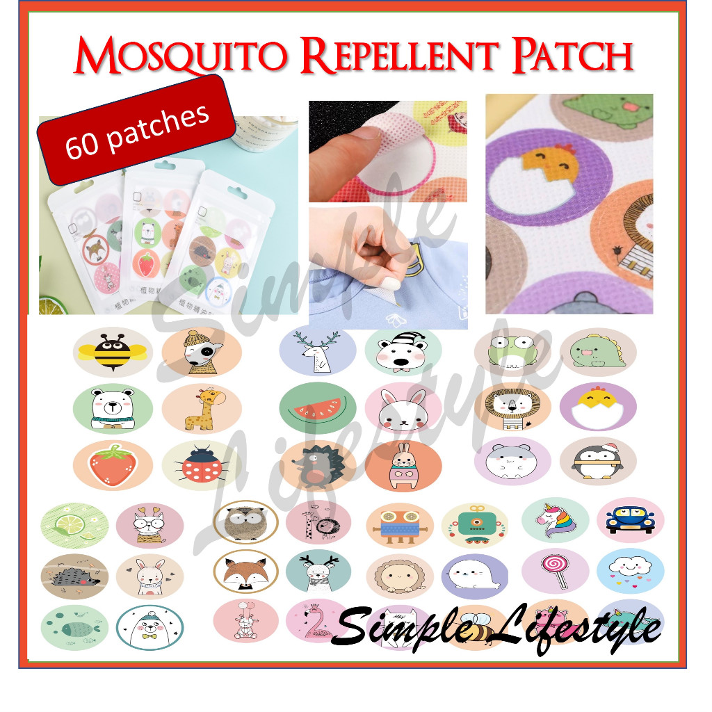 [60 patches] Mosquito Insect Repellent Patch against Dengue / Zika ...