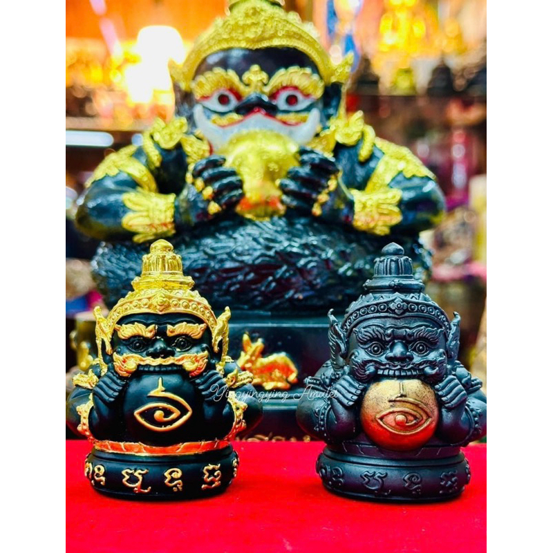 Phra Rahu 拉胡天神 mini bucha with Kring inside | Shopee Singapore