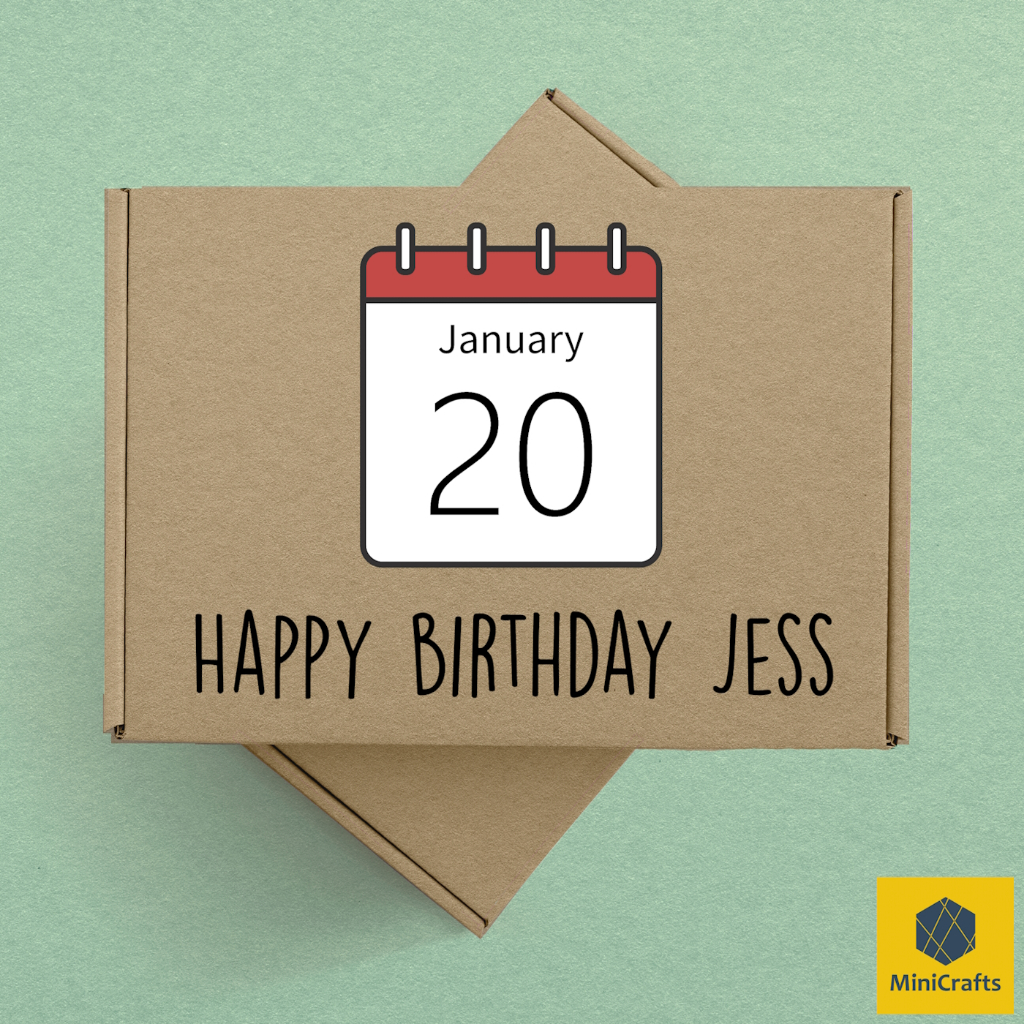 Personalized Gift Boxes with Date | Carton Boxes | Birthday Gift Boxes ...