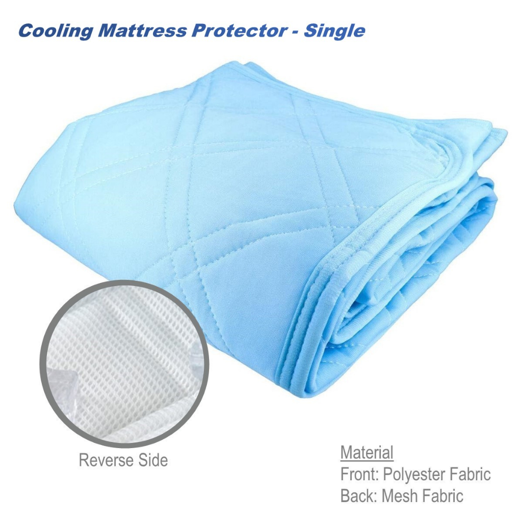 🏅Premium Cooling Mattress Protector Double Sided Cooling Mattress Pad ...