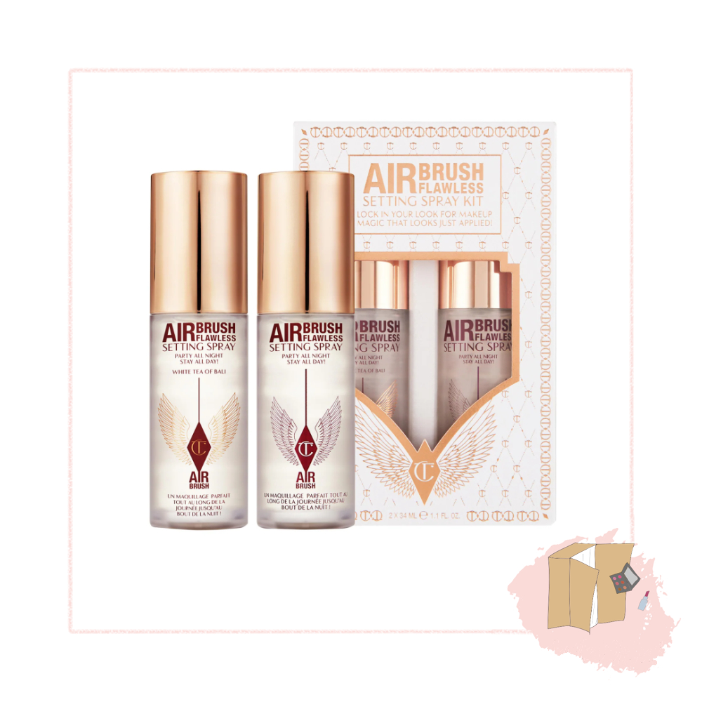 Charlotte Tilbury Mini Airbrush Flawless Setting Spray Duo Set | Shopee ...