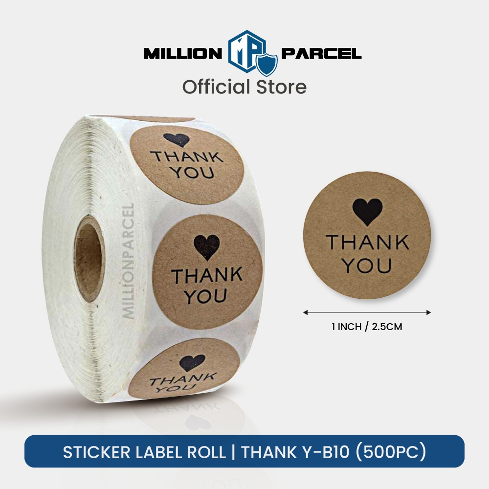 MillionParcel Sticker Label Roll | Love Sticker |Thank You Sticker ...