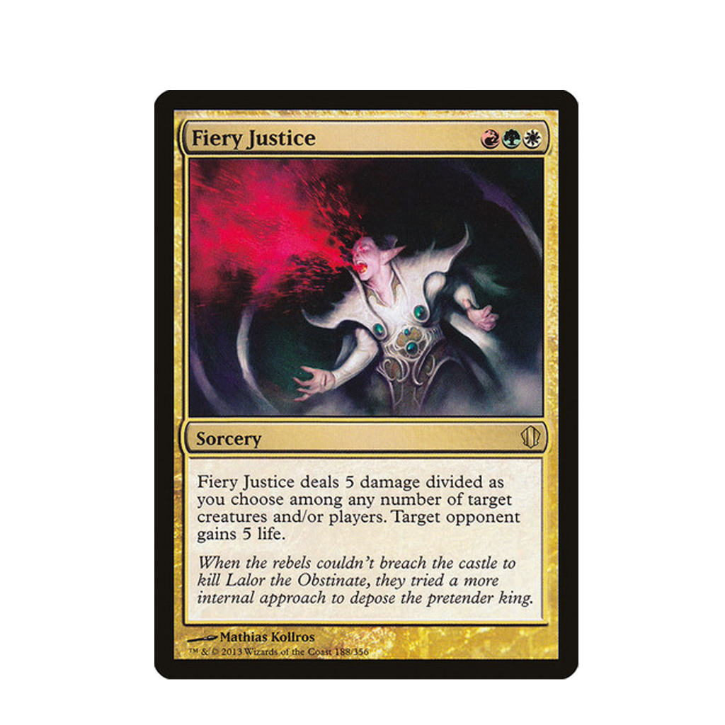 Magic The Gathering - Fiery Justice Card (Commander 2013) | Shopee ...