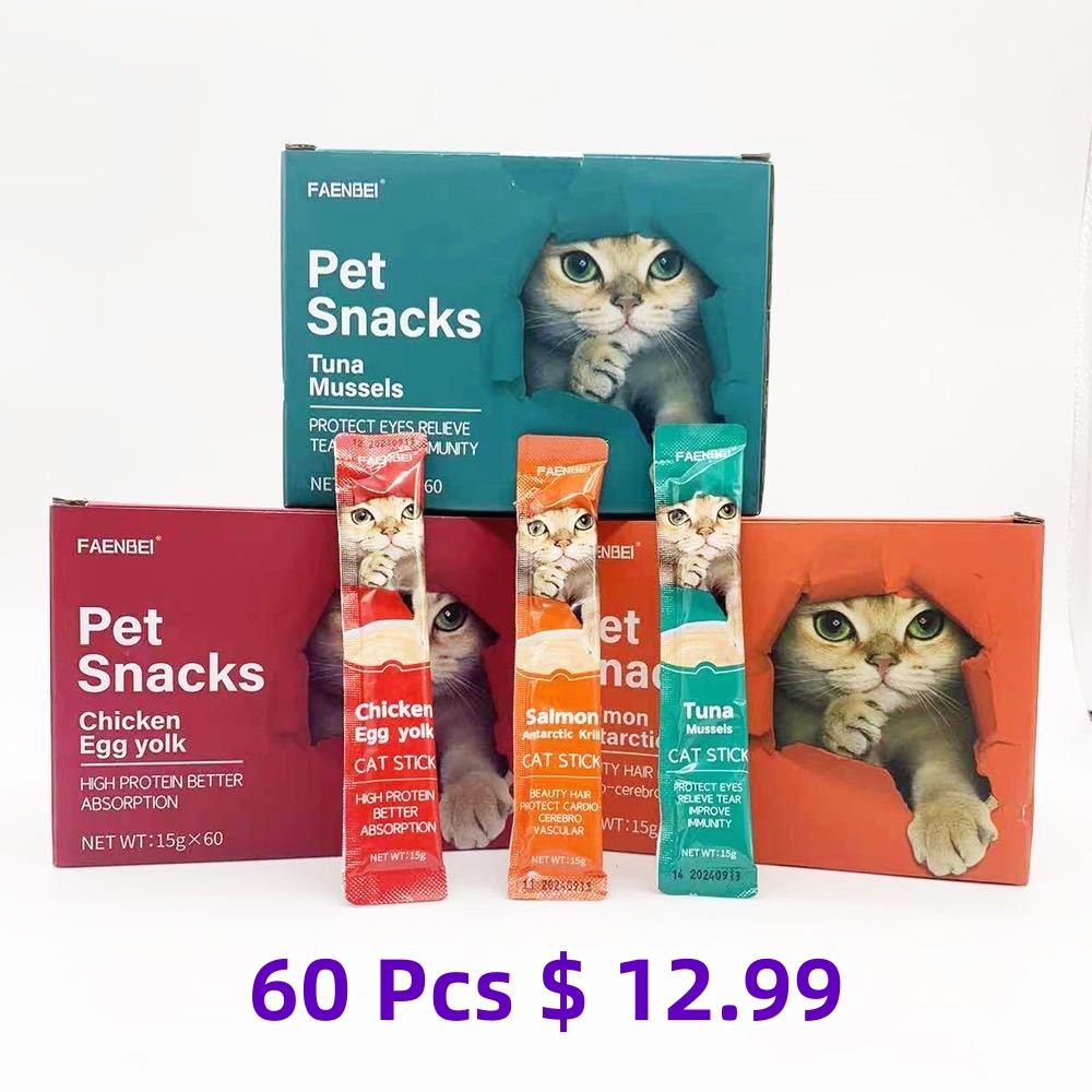 Cat Strips Premium Creamy Nutritious Cat Treats/ FAENBEI nutritious Cat ...
