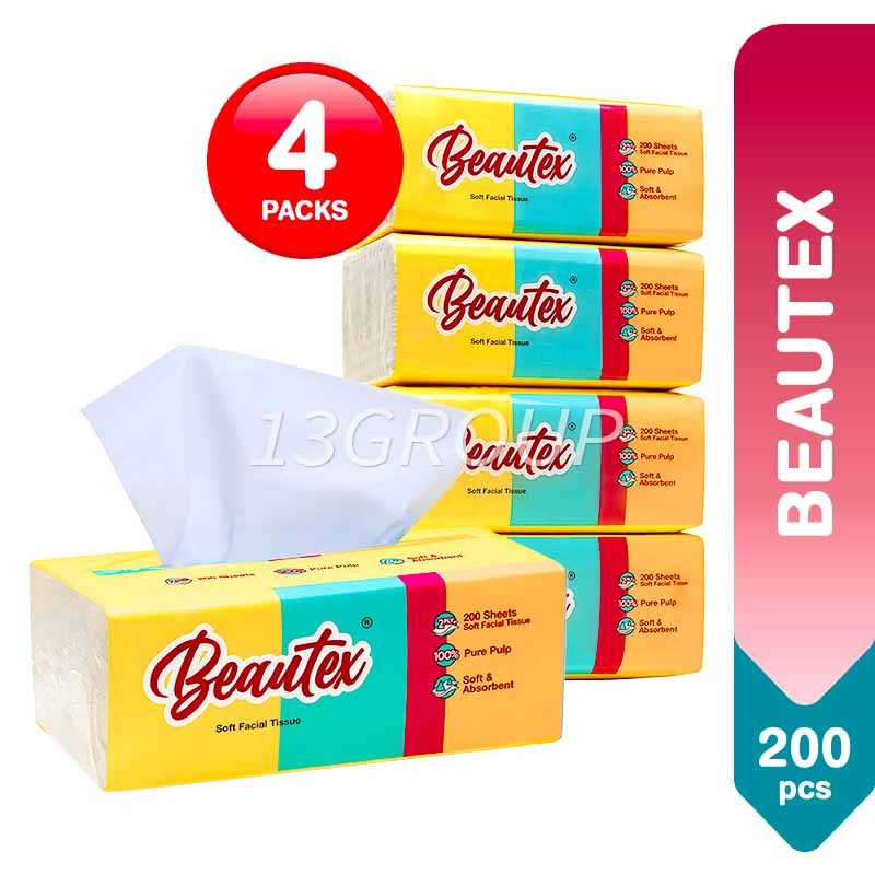 Beautex 2Ply Soft Pack Facial Tissues / Gentle Care Delicate Skin ...