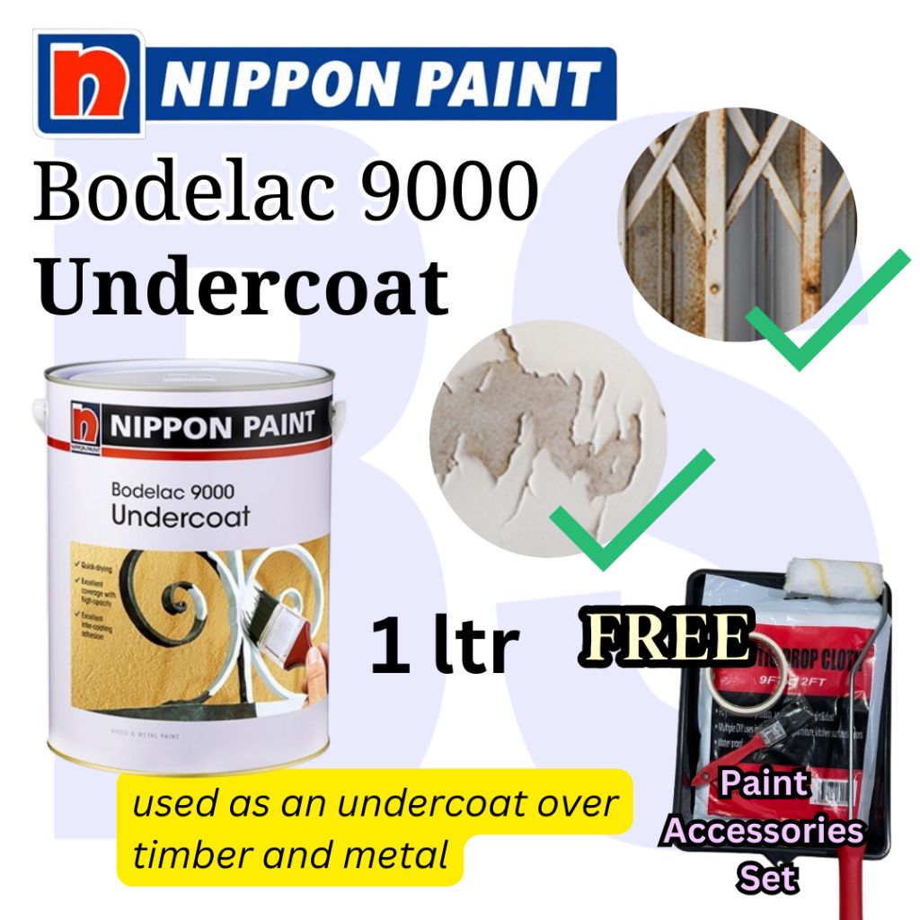 Nippon Paint Bodelac 9000 Undercoat 1L | Shopee Singapore