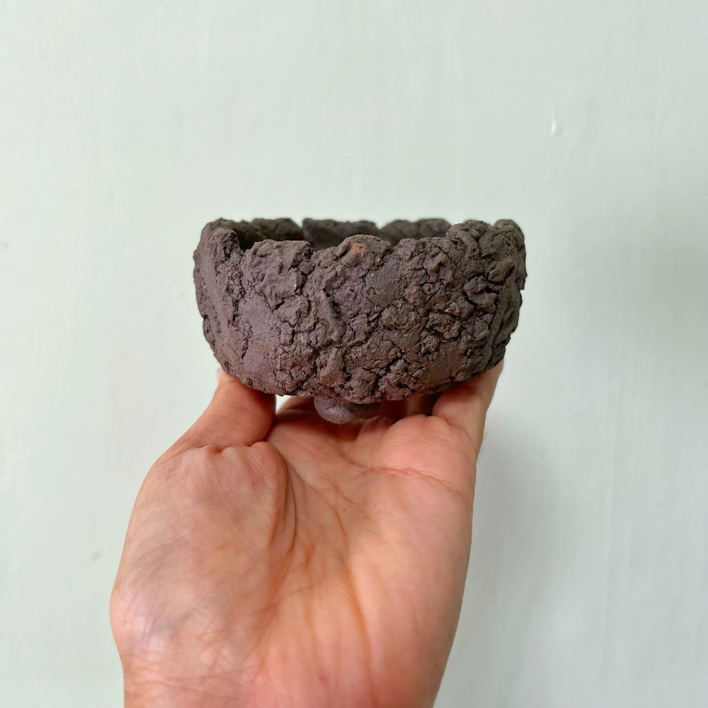 Three-Legged Stoneware / Handcrafted 100% Stone pot, clay pot ...