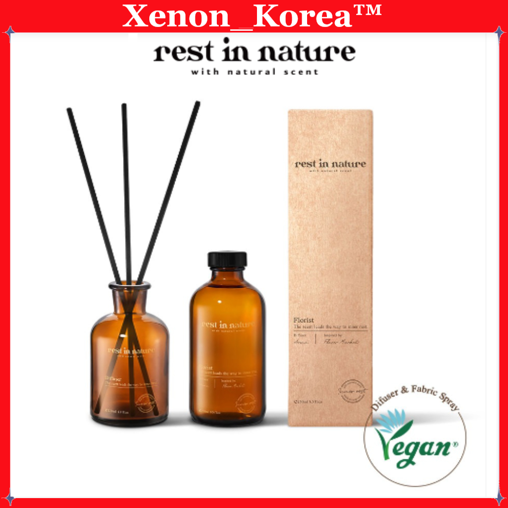REST IN NATURE Florist Diffuser 250ml / 9 Natural Scents Premium Vegan ...