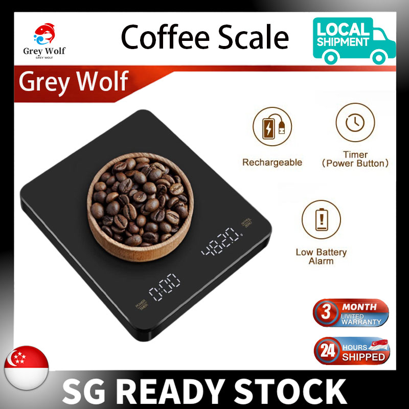 [SG] Coffee Scale Rechargeable Kitchen Scale Portable Precision ...
