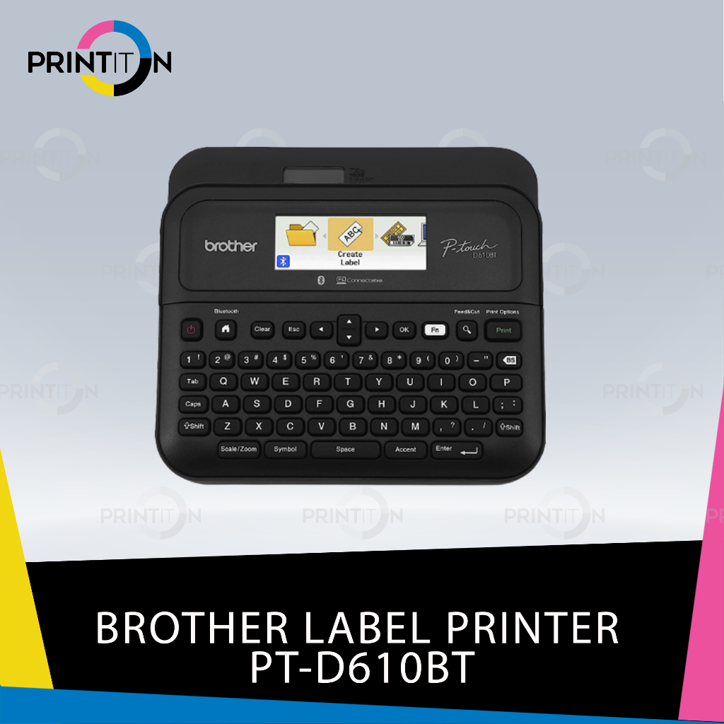 [ORIGINAL] PT-D610BT PT D610 Brother P-touch Desktop Bluetooth and PC Connectable Home and ...