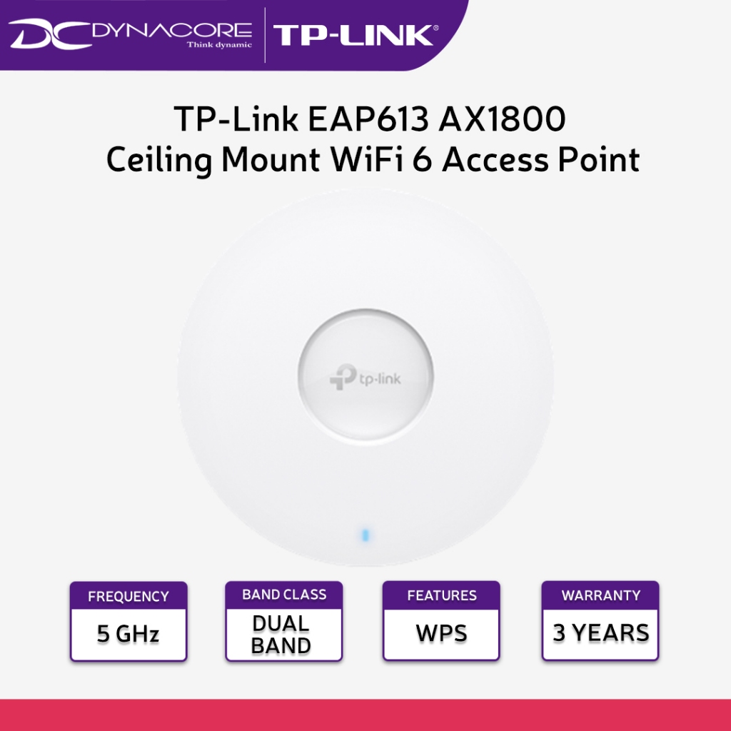 TP-Link EAP613 AX1800 Ceiling Mount WiFi 6 Access Point | Shopee Singapore