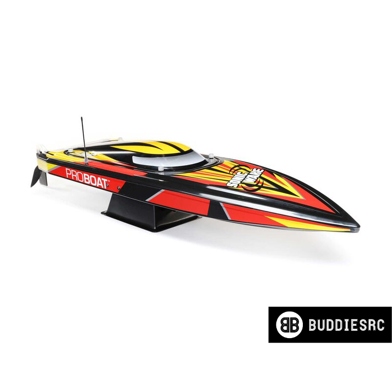 PROBOAT SONICWAKE V2 36" SELF-RIGHTING BRUSHLESS DEEP-V RTR, BLACK ...