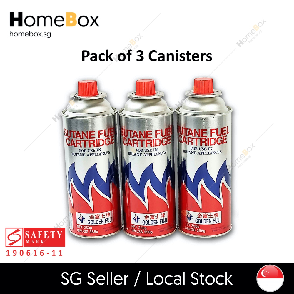 HomeBox 🇸🇬 Golden Fuji Gas Cartridge 3 x 1 Pack SG Product Safety Mark ...