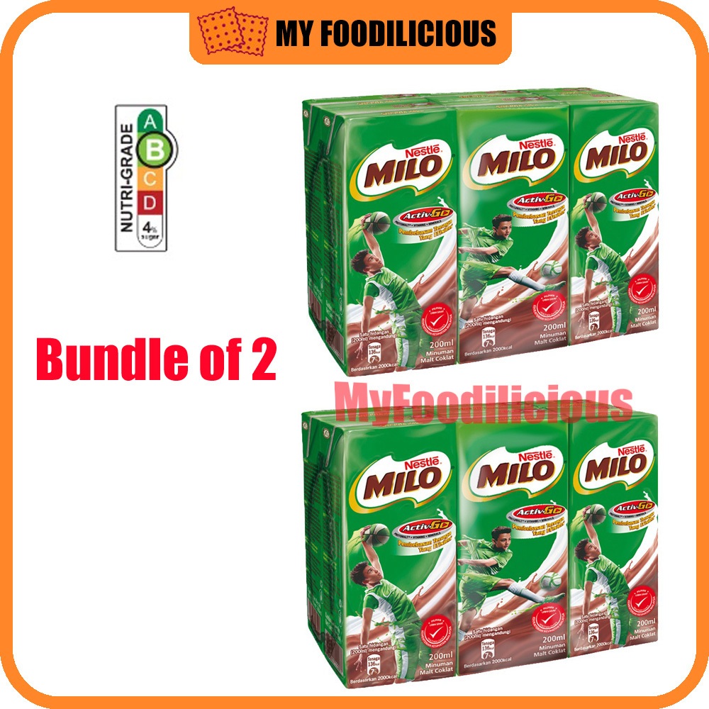 Nestle MILO Activ-Go UHT 200ml x 6 packs | Shopee Singapore
