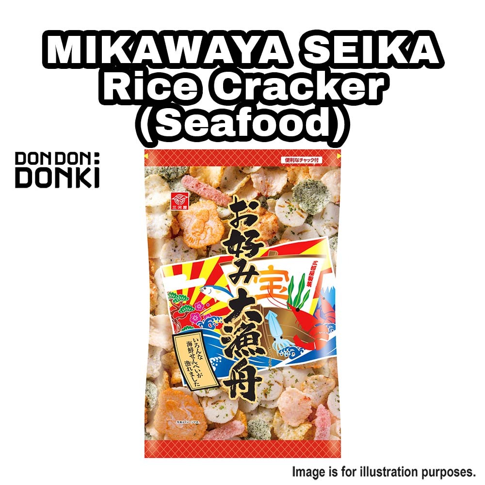 [DONKI]Mikawaya Seika Rice Cracker Seafood Flavour 160g | Shopee Singapore