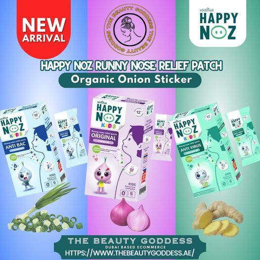 Happy Noz Organic Patch - Relieve Colds Nose Congestion Snots and cough ...