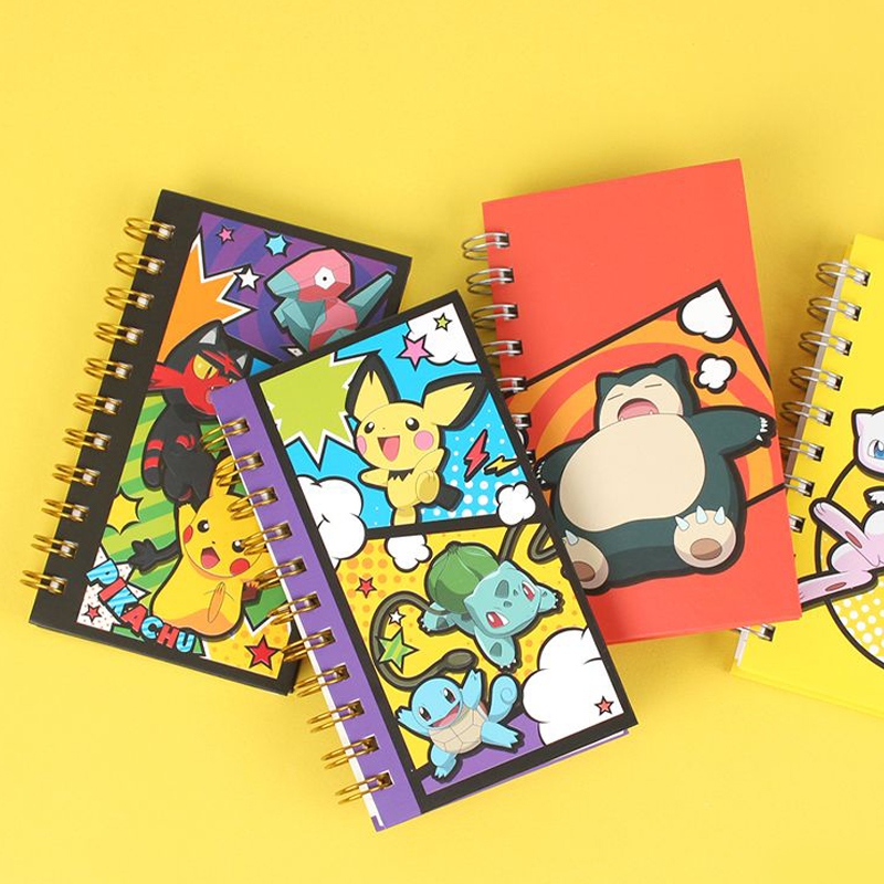 Pokemon Small Handy Hard Cover Ring Lined Notebook Notepad Memo Notes ...