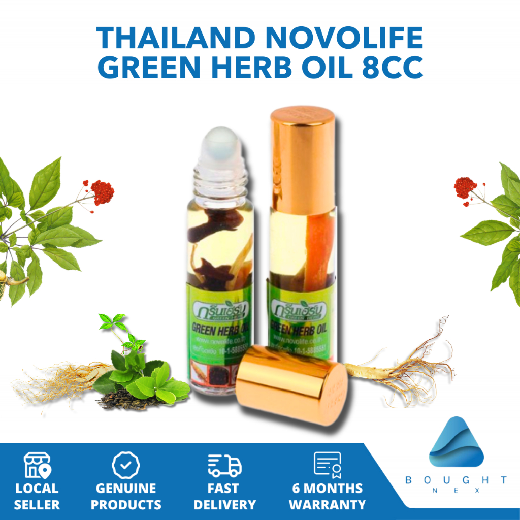 Thailand Novolife Green Herb Oil 8cc Massage Aromatherapy Insect ...